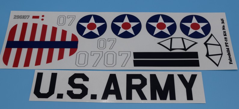Decals-Kit #341-Fairchild PT-19 – Dumas Products